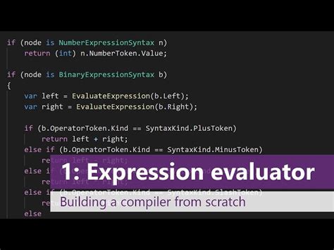 Building A Compiler From Scratch Episode 1 A Basic Expression
