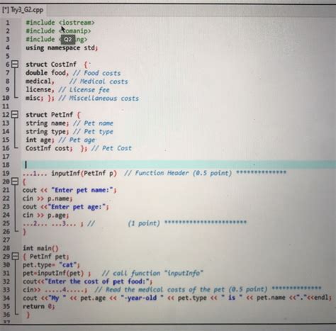 Solved Try3g2cpp 1 Include Include Tomanip Include