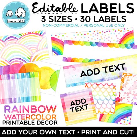 Free Editable Printable Labels