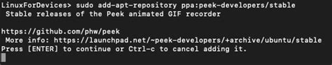How To Install Peek On Linux An Animated Recorder On Ubuntu LinuxForDevices