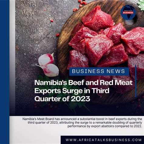 Namibias Meat Board Has Announced A Substantial Boost In Beef Exports During The Third Quarter