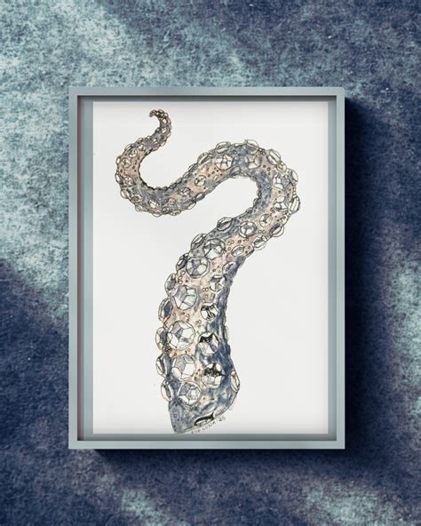 Transmutation Octopus Tentacle Art Print Mandala Gems