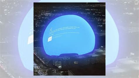 Las Vegas Sphere Showed Blue Screen Of Death