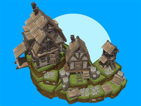 Modular Wooden Structures 3d 판타지 Unity Asset Store