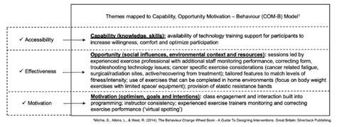 Thematic Findings Mapped To Com B Model With Clinically Actionable Download Scientific Diagram