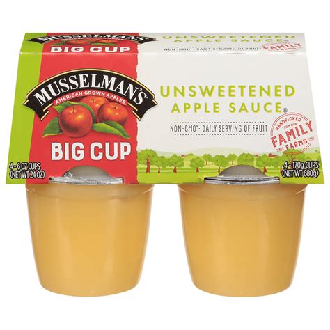 Musselmans Unsweetened Apple Sauce 6 Oz Delivery Or Pickup Near Me