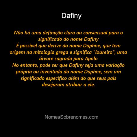 👪 → Qual O Significado Do Nome Dafiny