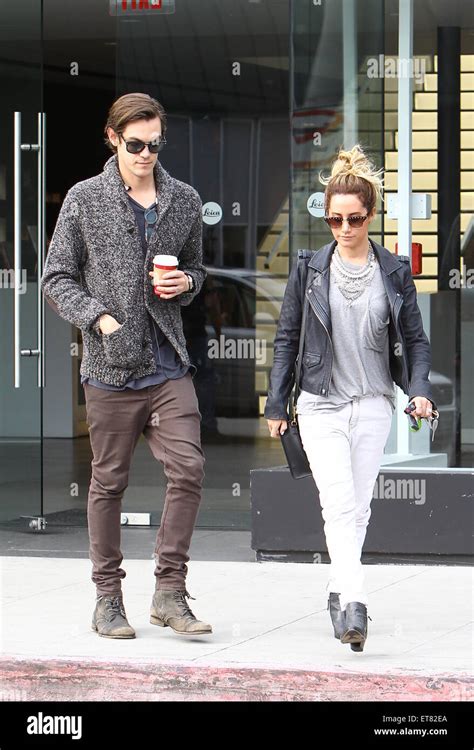 Ashley Tisdale And Her Husband Christopher French Spotted Leaving Leica