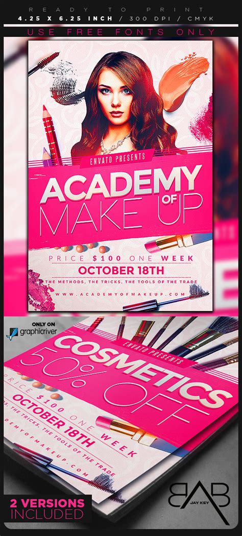 Makeup Course Flyer Template Behance
