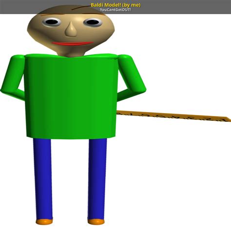 Baldi Model By Me 3d Model