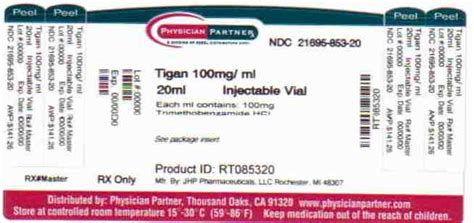 Tigan Rebel Distributors Corp Fda Package Insert