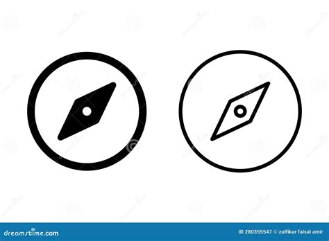 Compass Icon Arrow Compass Icon Vector Stock Vector Illustration Of