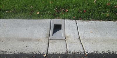 Curb Drains Under Sidewalk Drains Drain Thru Curb