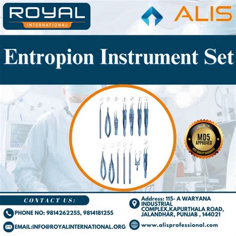 Entropion Instrument Set At Rs 12000 Set In Jalandhar Id 2853996006091