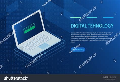 Open Laptop Authorization Form On Screen 库存矢量图（免版税）1134812378