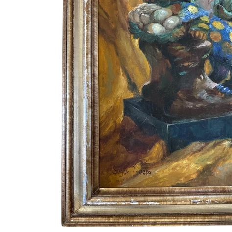 Surrealist Still Life With Foo Dog By Zsuzsanna Suger Signed Oil On
