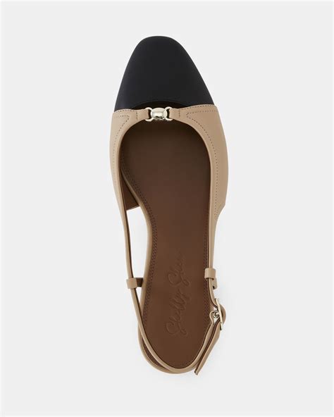 Buy Lorah Nude Black Flats Online At Shoe Connection