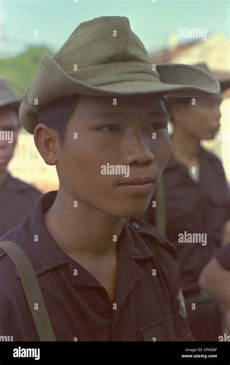 Vietnam War Portrait Of An Ex Viet Cong Who Is Now Enlisted In The
