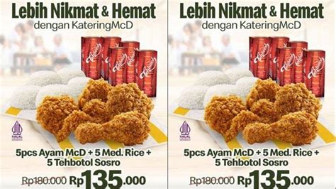Katalog Promo Mcd Hari Ini 8 April 2024 Dapatkan Paket Katering Mcd Mulai Rp 23500