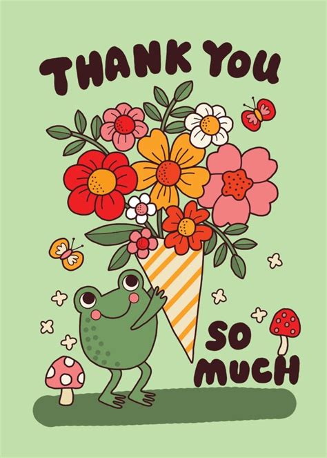 Thank You Card Cute