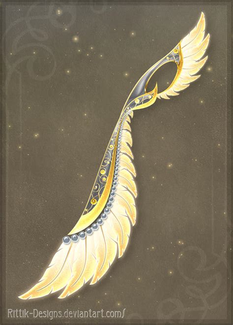 Feather Sword Closed By Rittik Designs On Deviantart