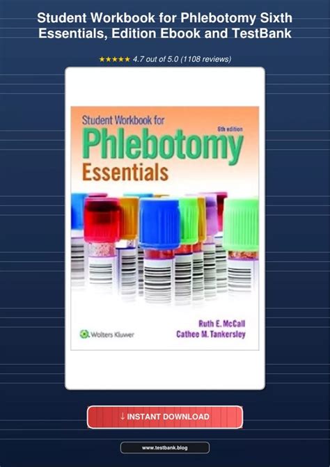 Phlebotomy Essentials 6th Edition Complete Student Workbook Bundle