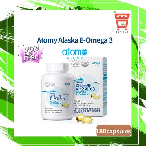 Buy3get1free [atomy] Atomy Alaska Omega3 550mg X 180 Capsules Atomy Best Supplement Omega 3