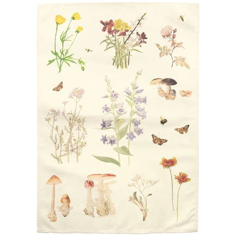 Beatrix Potter Botanicals Flora And Fauna Print Tea Towel Vanda Shop
