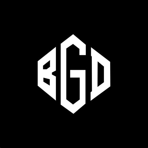 Bgd Letter Logo Design With Polygon Shape Bgd Polygon And Cube Shape Logo Design Bgd Hexagon