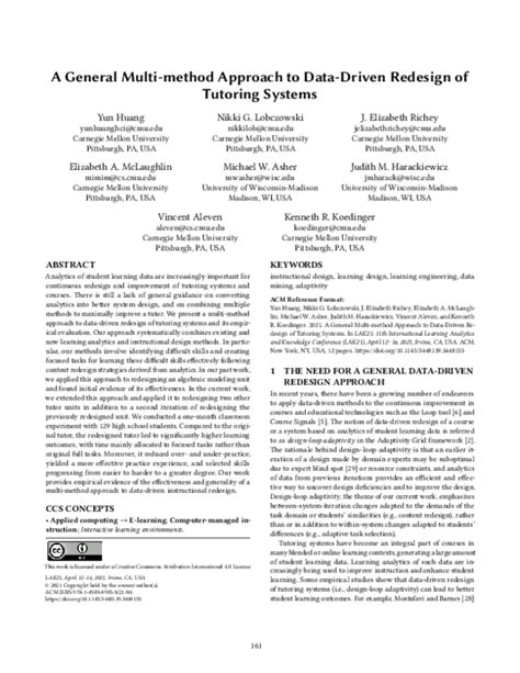 Pdf A General Multi Method Approach To Data Driven Redesign Of
