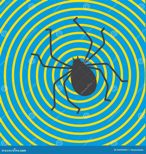 Spider Shape Vector Background Stock Vector Illustration Of Arachnid Insect 94294593