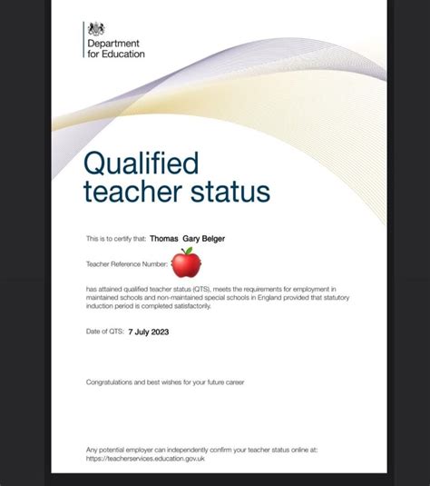 Mr Belger Has Gained His Qualified Teaching Status Qts Mr Belger Is Greatly Looking Forward
