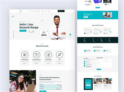 personal portfolio website design by md atikur rahman🏅 on dribbble