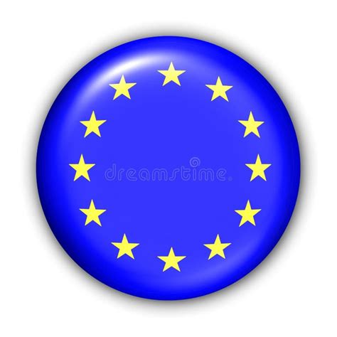 Eu Flag Button Stock Illustrations 1302 Eu Flag Button Stock