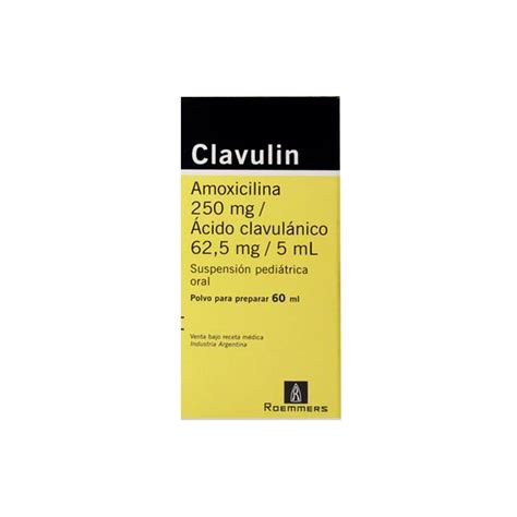 Clavulin 250mg625mg5ml Polvo Para Suspension X 60 Ml Farmacias Ave