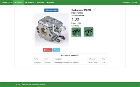 Sistemas Web Sistema De Inventario Simple Con Php Facebook