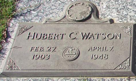 Hubert Cornelius Watson 1903 1948 Memorial Find A Grave