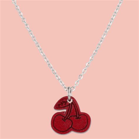 Mini Red Cherry Necklace