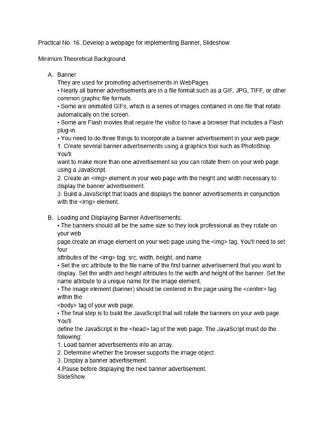 Practical No 16 Css Pdf World Wide Web Internet And Web