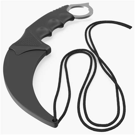 Tactical Karambit Knife Steel In Sheath 3d Model 29 3ds Blend C4d