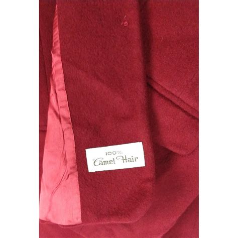 Vintage Barrie Pace Dark Red Camel Hair Wool Blazer J Gem