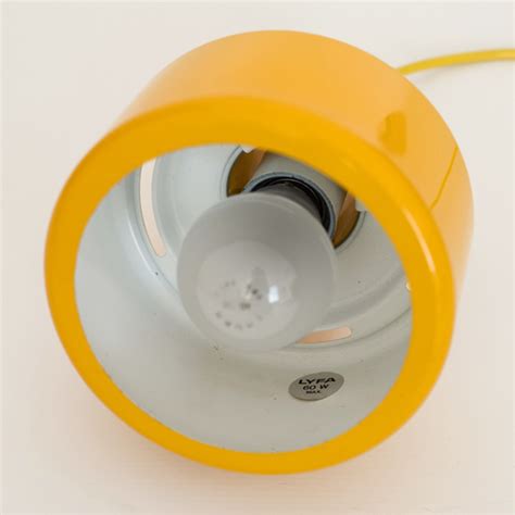Award Winning Piccolo Series Yellow Pendant Lamp By Lyfa Of Denmark 1970s