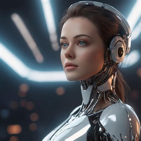 Premium Photo A Beautiful Woman With Flowing Hair A Beautiful Face And A Heros Aura Wearing A