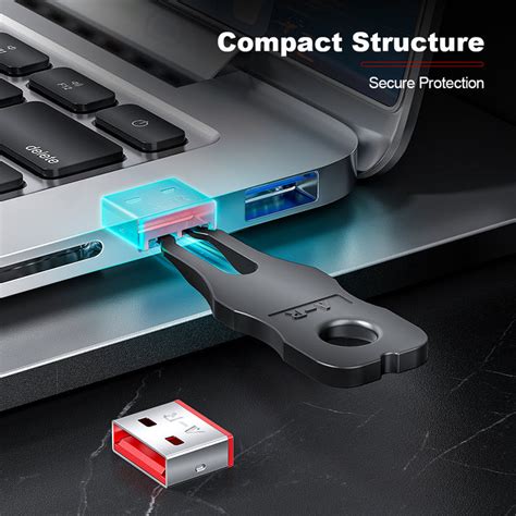 Ampcom Usb Port Lock With Key Usb Metal Port Lock Blocker For Pc