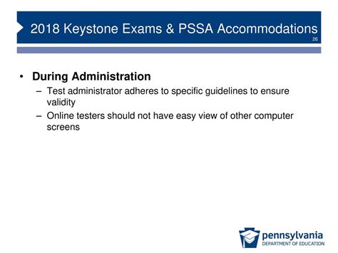 Guidelines For Selection And Use Of Accommodations For Keystone Exams