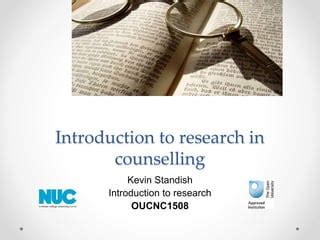 Lecture 1 Introduction To Research In Counselling Pptx