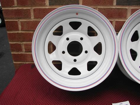 White Wagon Wheels For Trucks Steel Wheels Steel Rims Black Steel