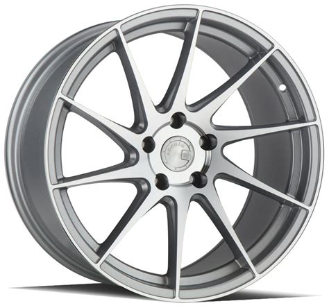 18x85 Aodhan Ah09 Gloss Silver W Machined Face 5x100 35mm Right