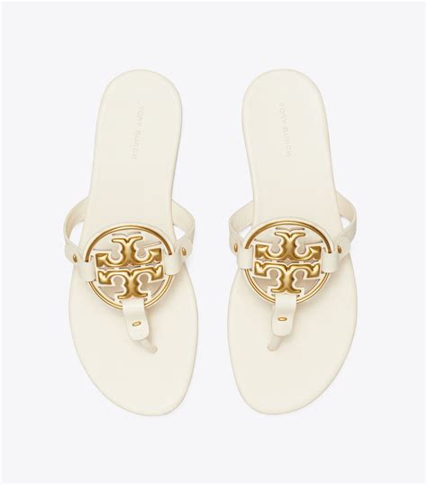 Miller Soft Metal Logo Sandal Sandals Tory Burch