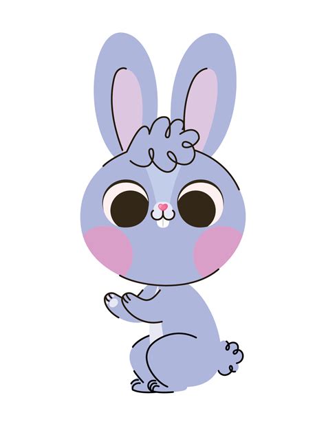 Purple Bunny Design 21374961 Vector Art At Vecteezy